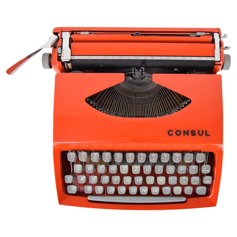 Mid-century Typewriter/Consul, 1960's For Sale at 1stDibs