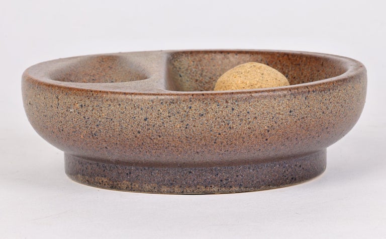 Mid-Century Unusual Modernist Glazed Ceramic Pipe Stand For Sale at 1stDibs