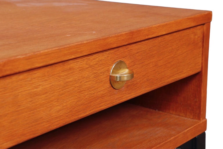 Mid Century Upholstered Hall Bench For Sale at 1stDibs
