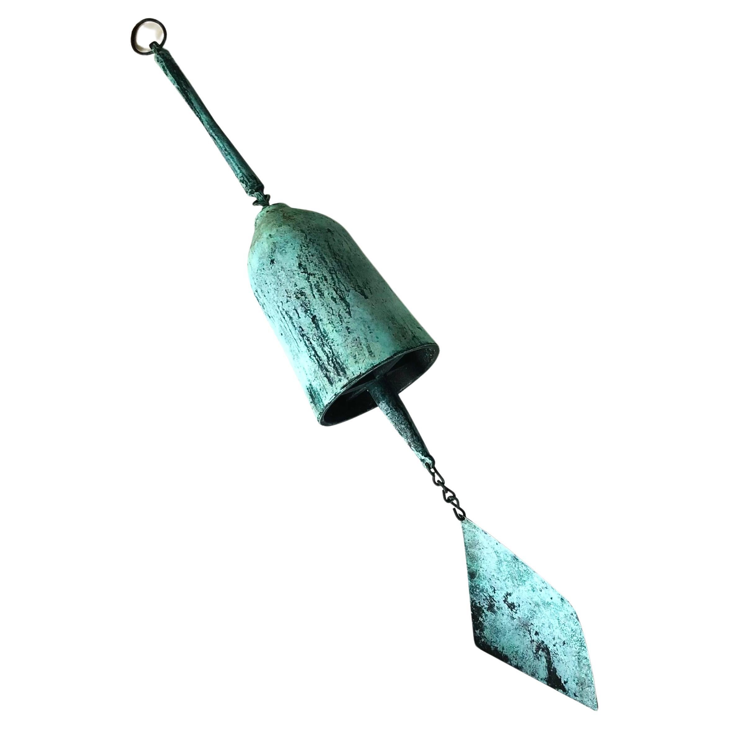 Mid-Century Modern Jeff Cross Brutalist Bronze Sculptural Wind Chime or ...
