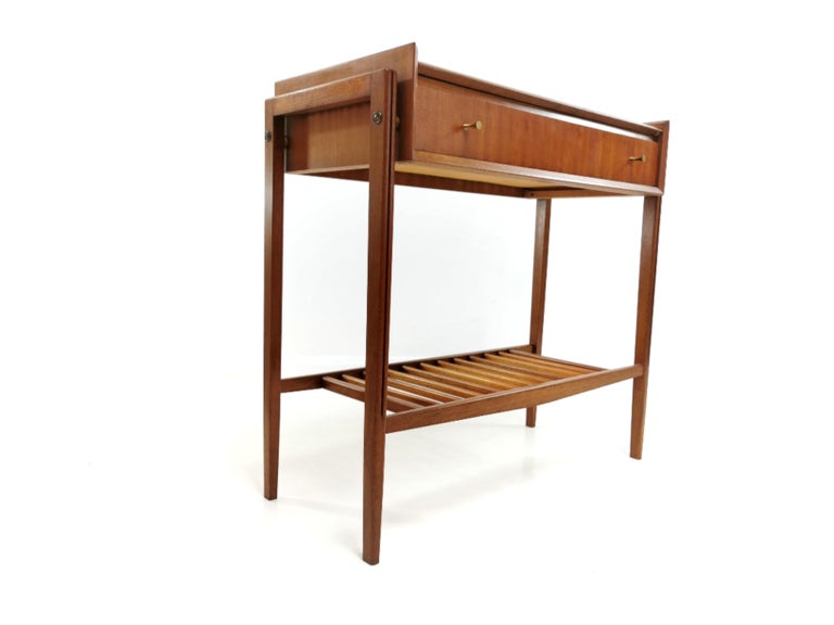 Midcentury Vintage 1960s Teak Console Table For Sale at 1stDibs