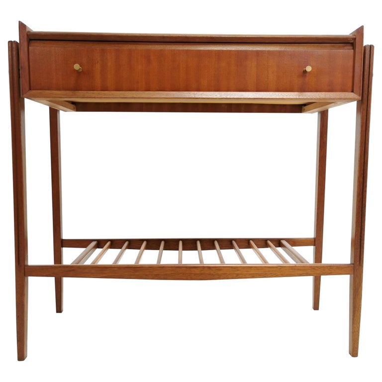 Midcentury Vintage 1960s Teak Console Table For Sale at 1stDibs