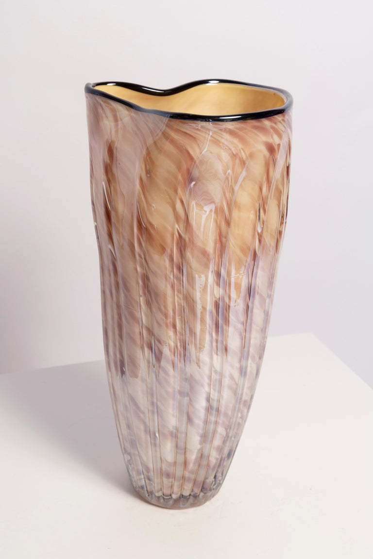 Mid Century Vintage Beige and Pink Big Vase, Italy, 1960s For Sale at ...