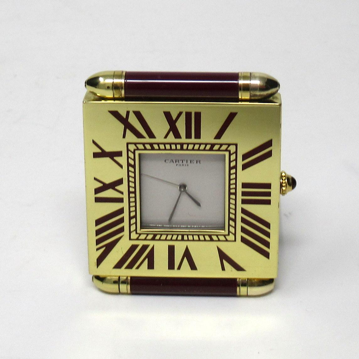 Mid Century Vintage Cartier Paris French Quartz Quadrant Traveling ...