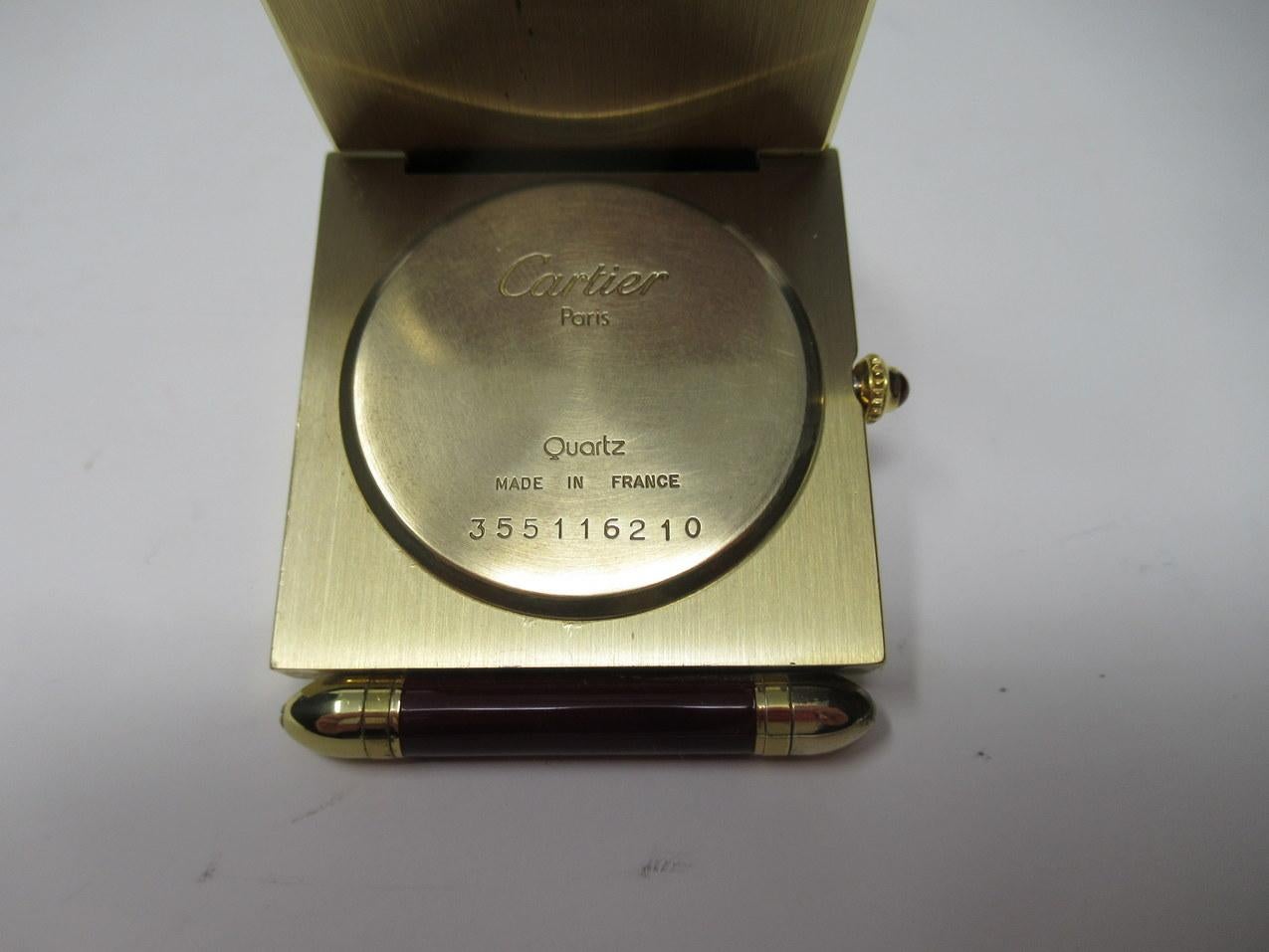 Mid Century Vintage Cartier Paris French Quartz Quadrant Traveling ...