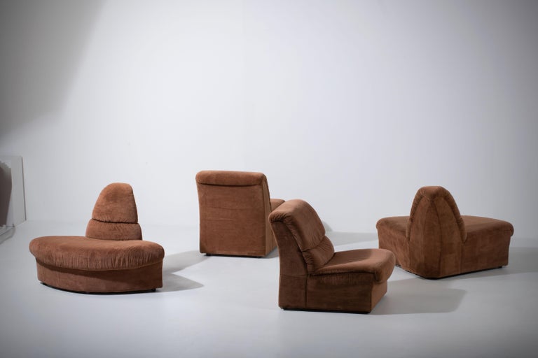 Mid-Century Vintage Modular Sectional Sofa Suite, France, 1970 For Sale ...