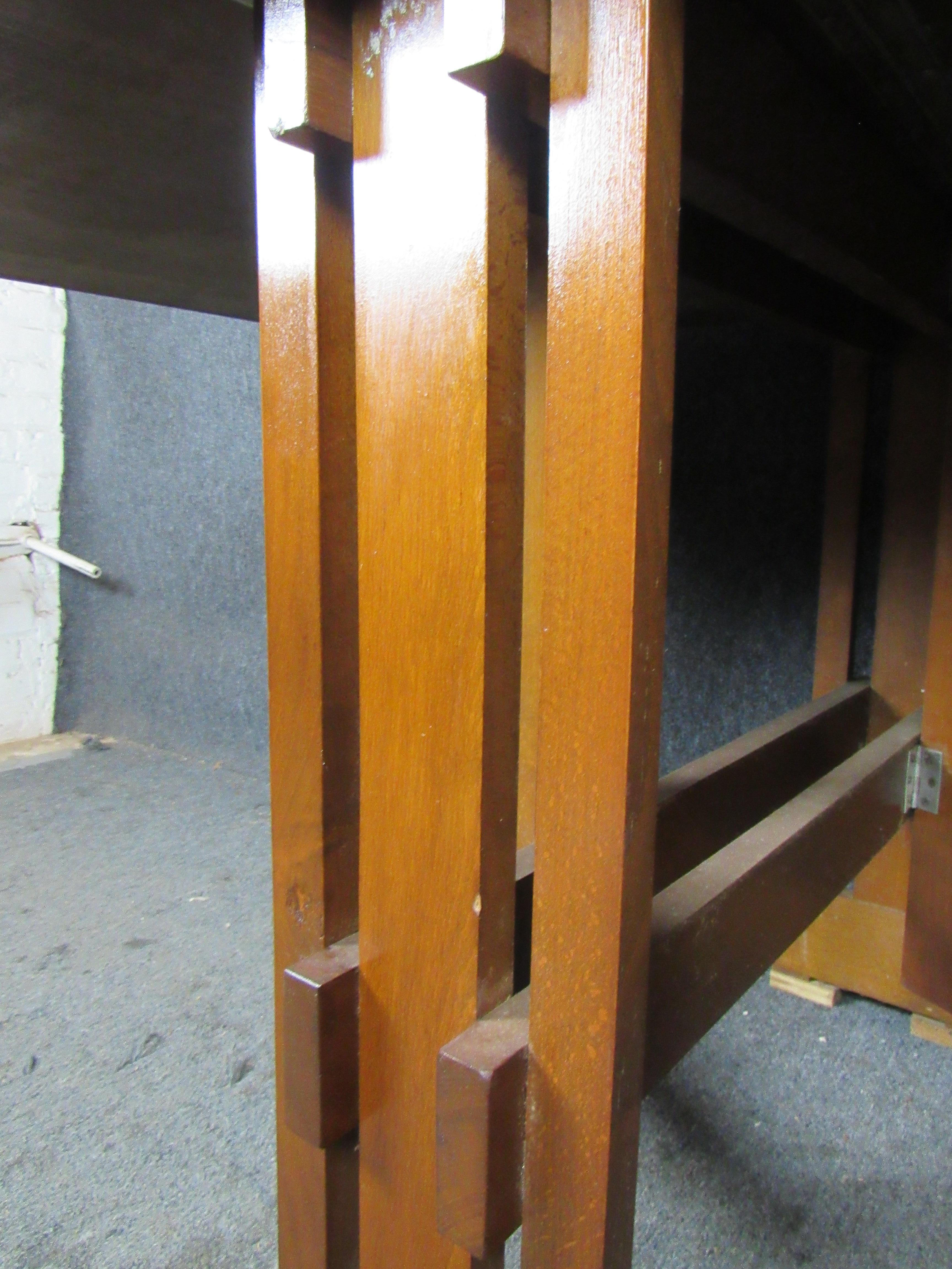 Midcentury Vintage Teak Drop Leaf Table For Sale at 1stDibs