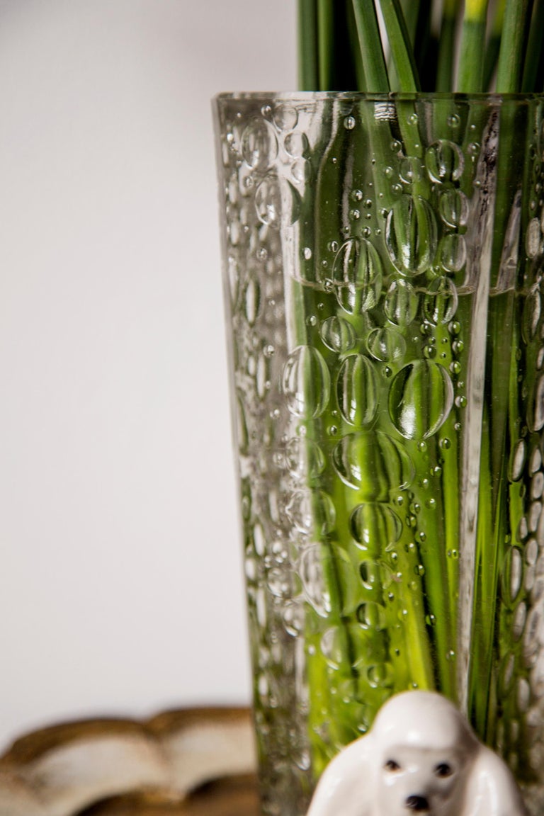 Midcentury Vintage Transparent Crystal Vase, Italy, 1960s For Sale at ...