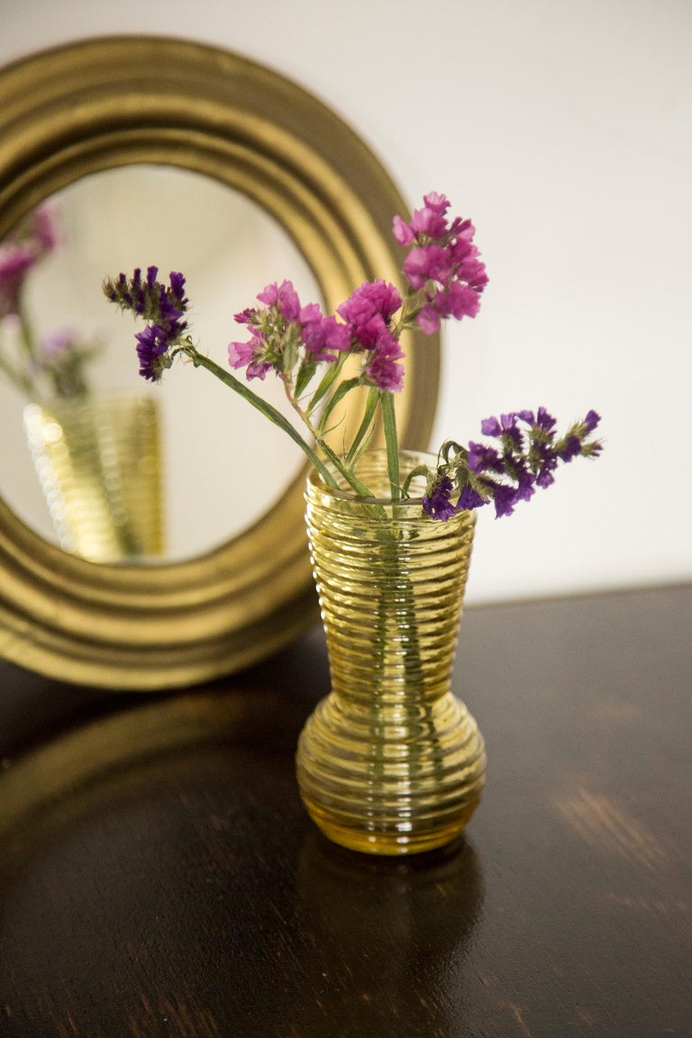 Midcentury Vintage Yellow Small Geometric Vase, Europe, 1960s For Sale ...
