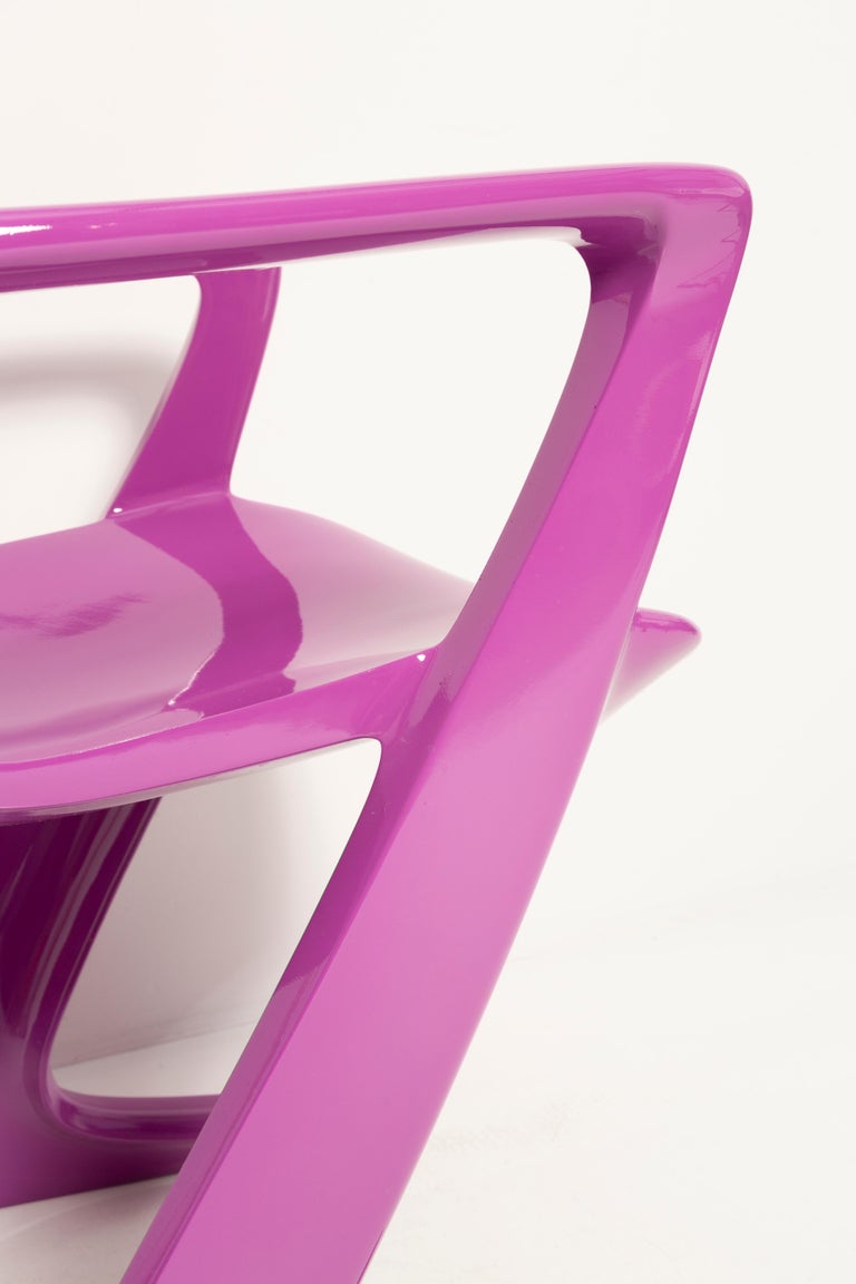 Mid-Century Violet Purple Kangaroo Chair Designed by Ernst Moeckl ...