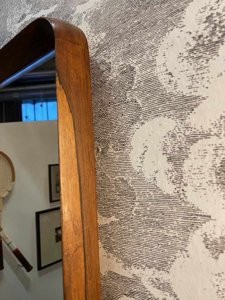 Midcentury Wall Hanging Mirror with Console Shelf by Th. Poss' Eftf ...