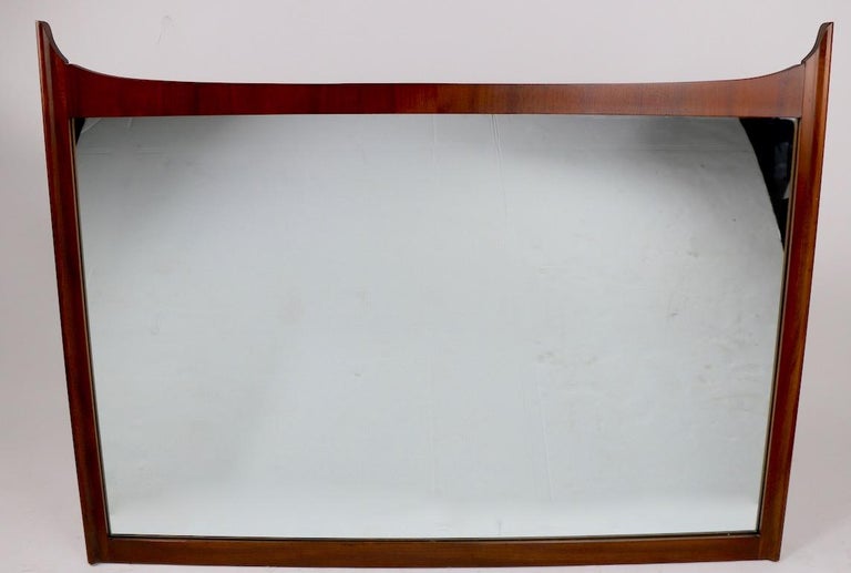 Mid Century Wall Mirror by Kent Coffey at 1stDibs | kent coffey mirror