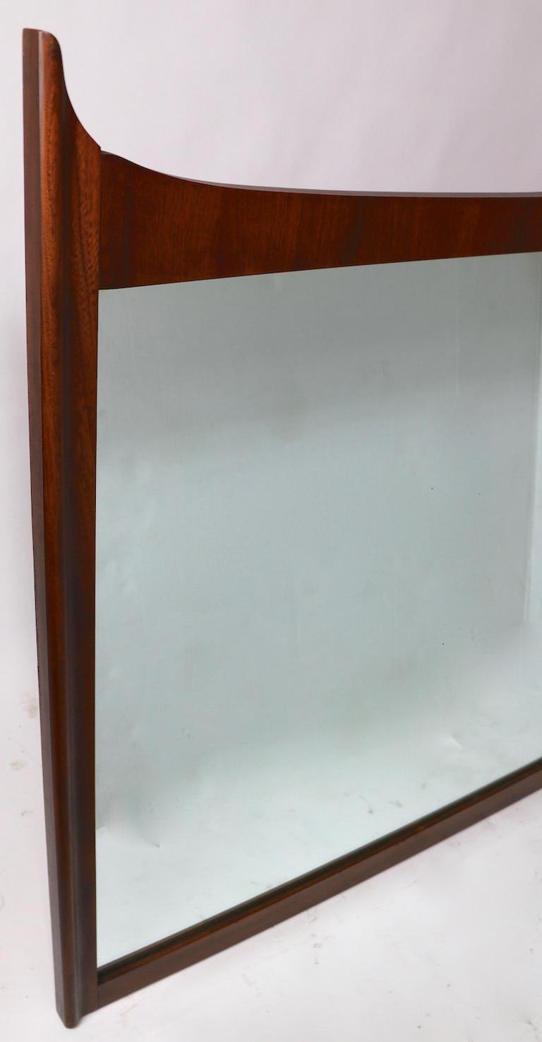 Mid Century Wall Mirror by Kent Coffey at 1stDibs | kent coffey mirror