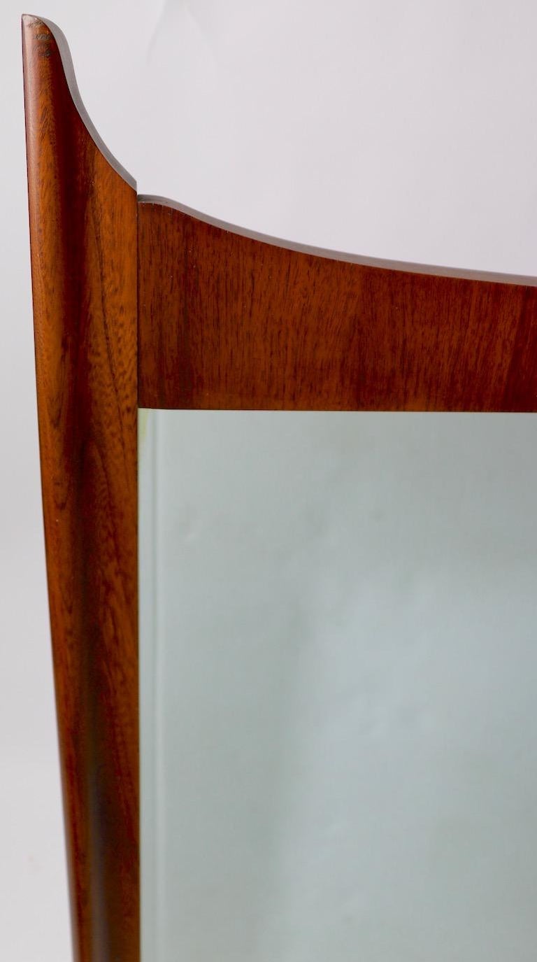 Mid Century Wall Mirror by Kent Coffey at 1stDibs | kent coffey mirror