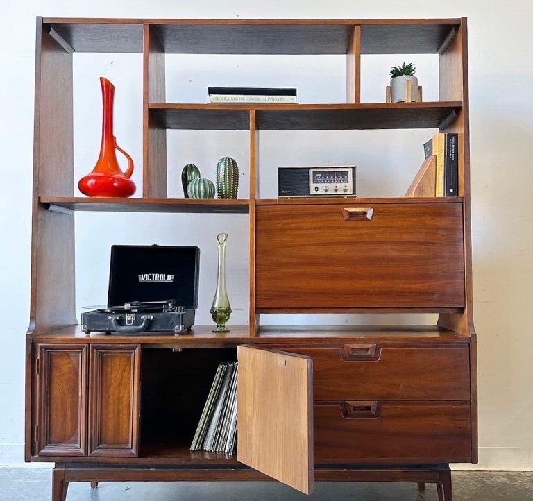 Midcentury Wall Unit by JB Van Sciver at 1stDibs