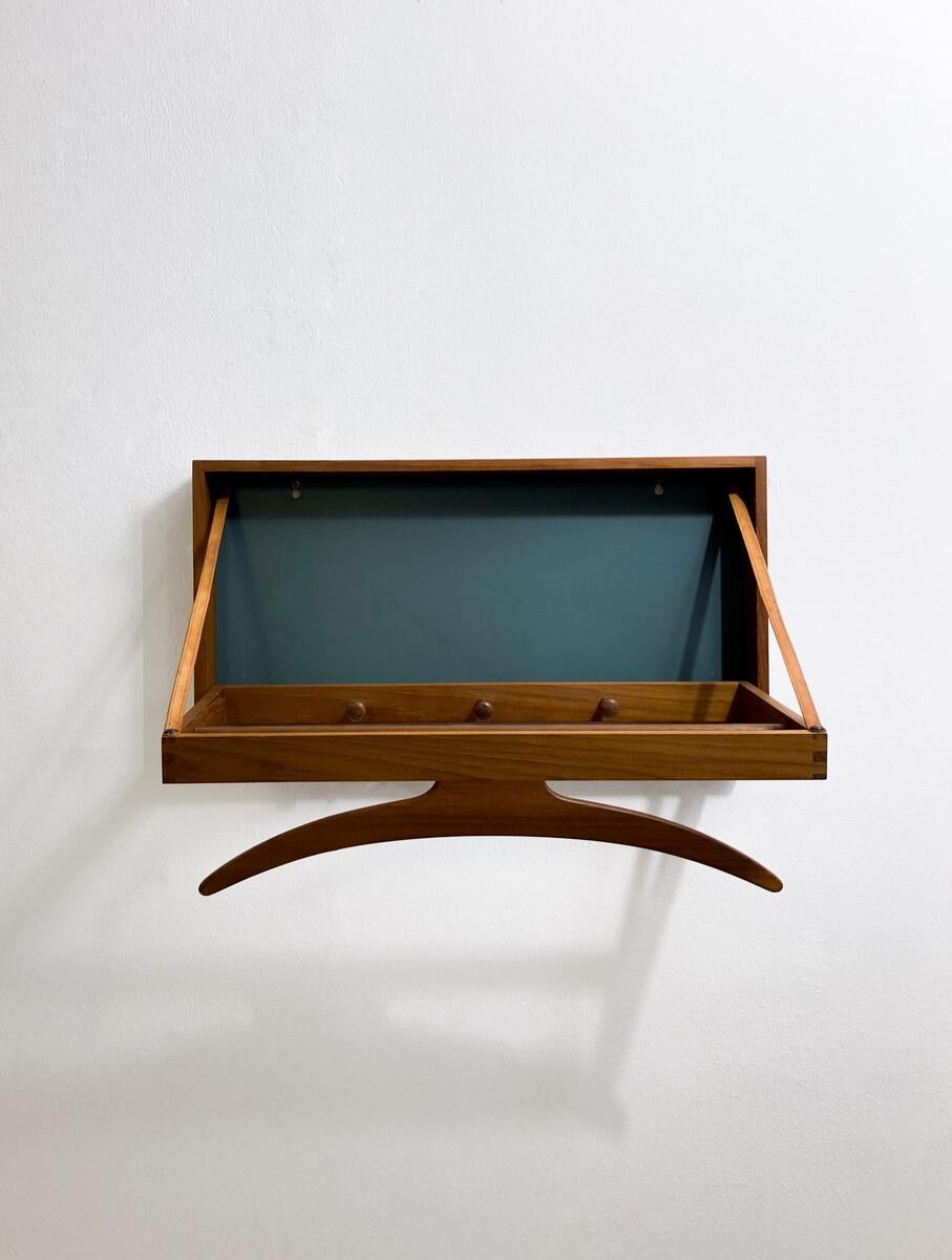 Mid-Century WallValet by Adam Hoff and Poul Østergaard for Virum Møbelsnedkeri For Sale at 1stDibs