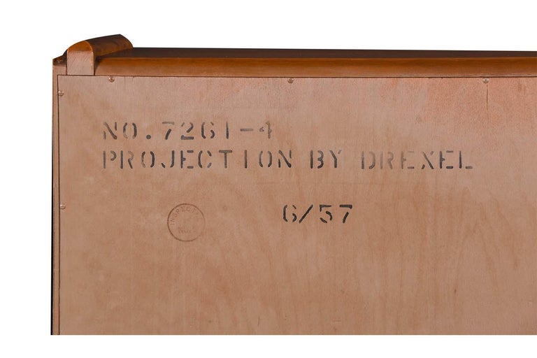 Mid-Century Walnut Cabinet John Van Koert Drexel Projection For Sale at ...