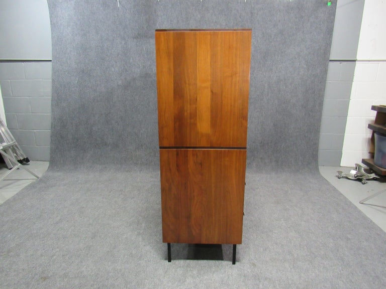 Midcentury Walnut Credenda / Cupboard Attrib D.R. Bates for Vista of ...