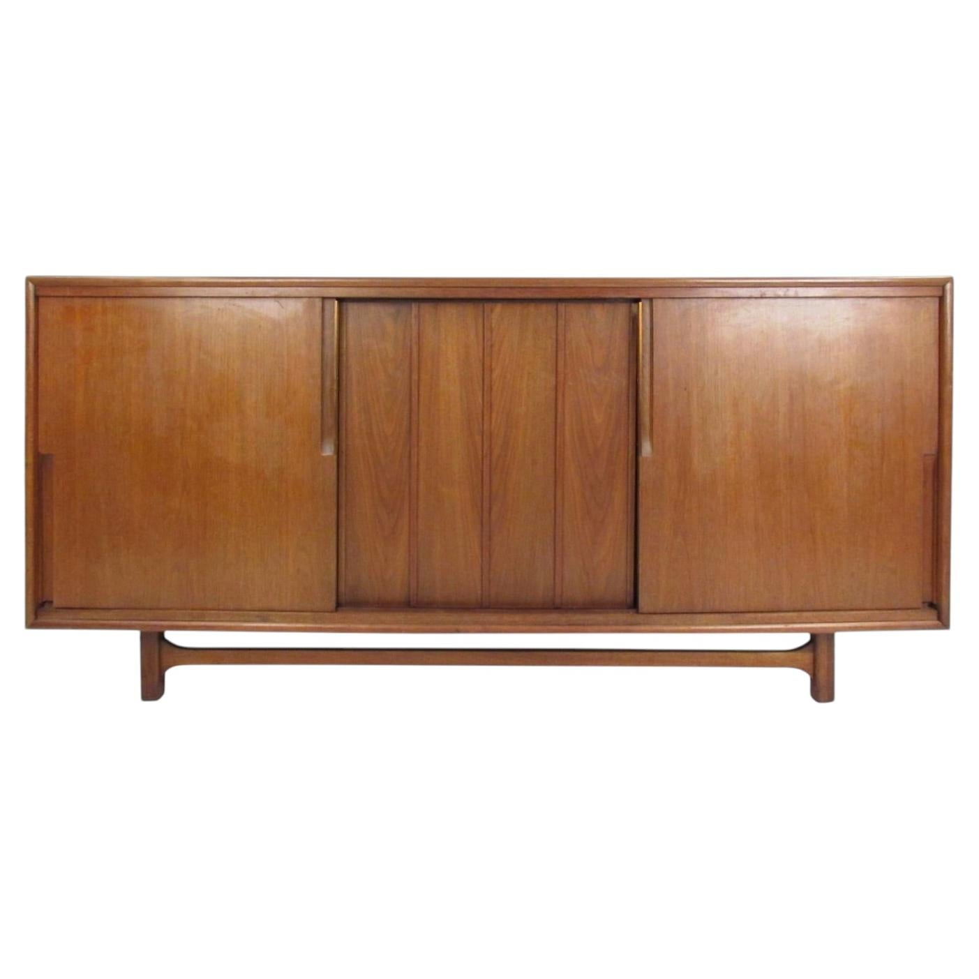 Mid Century Modern Solid Walnut Stereo Console Cabinet by Ace-Hi ...