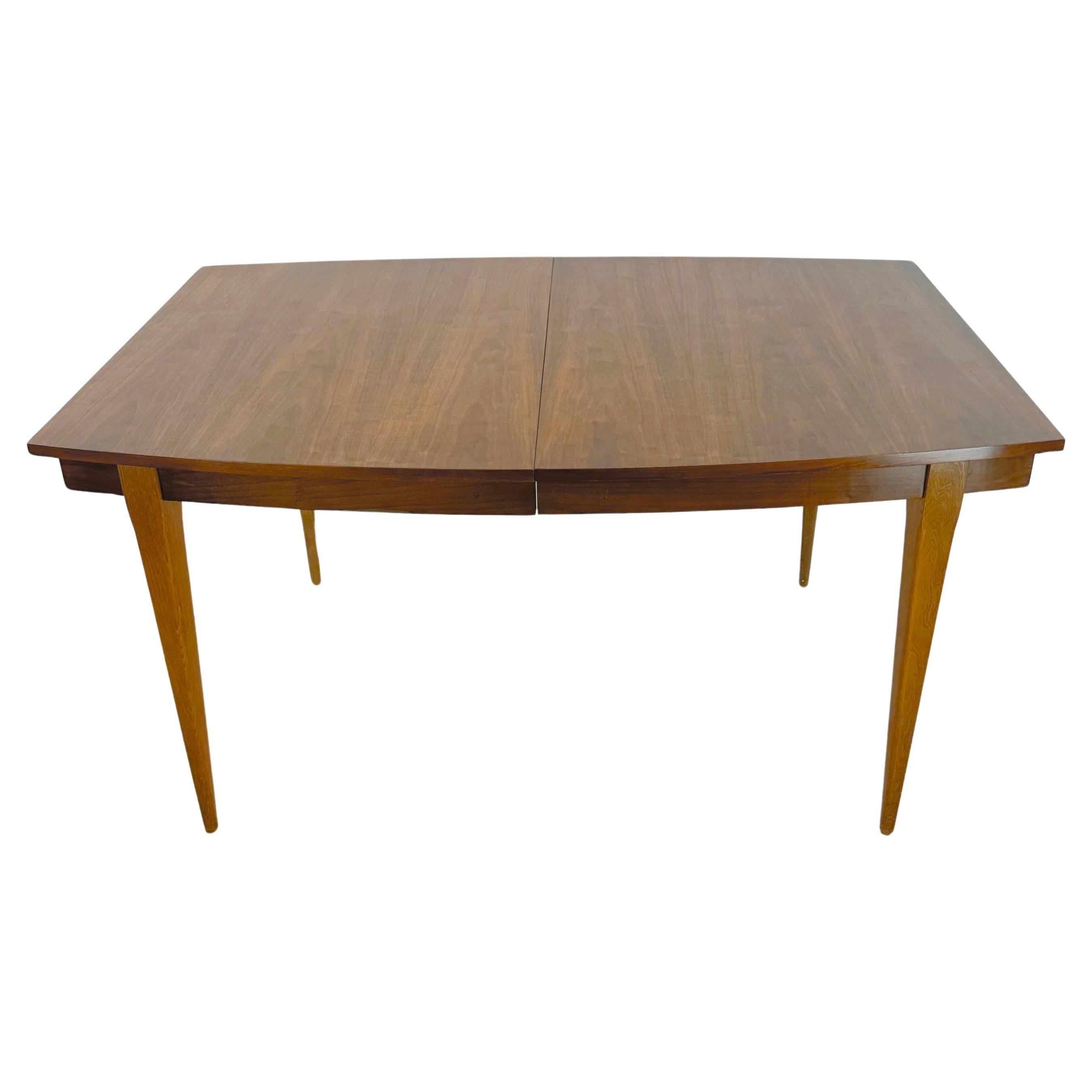 Mid-Century Walnut Dining Table with Leaf at 1stDibs