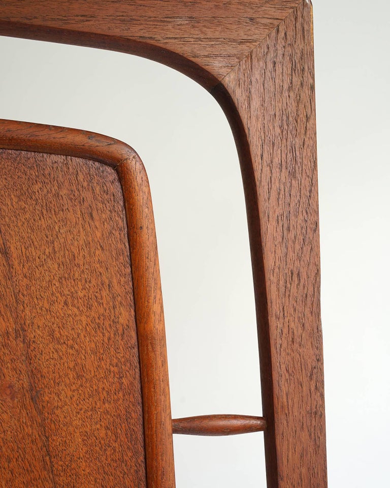 Midcentury Walnut Folding Screen Room Divider at 1stDibs