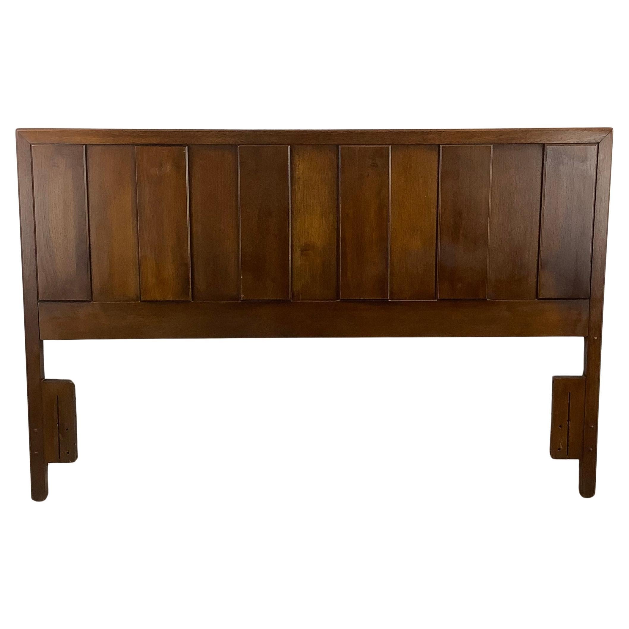 Rway Mid Century Walnut Full Size Headboard For Sale at 1stDibs