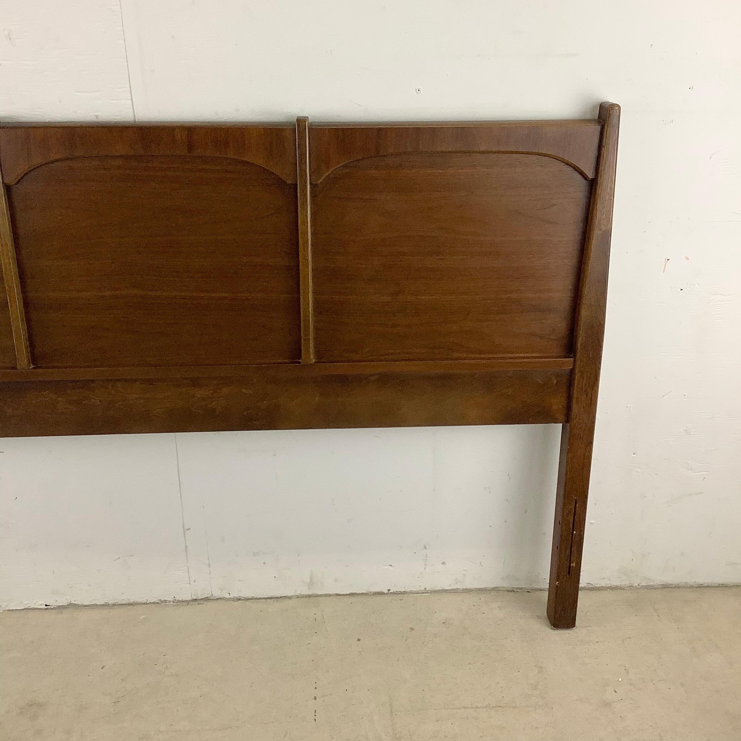 Mid-Century Walnut Headboard- Full Size For Sale at 1stDibs