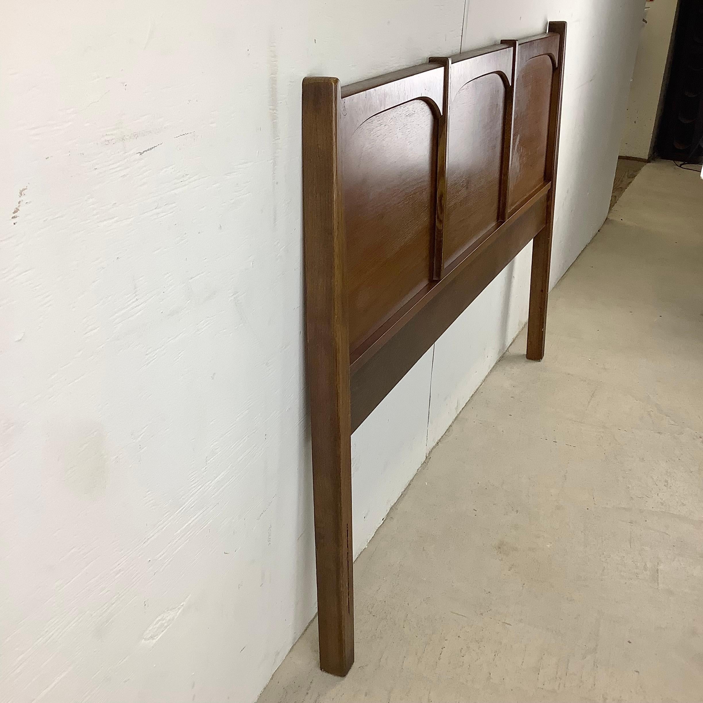 Mid-Century Walnut Headboard- Full Size For Sale at 1stDibs