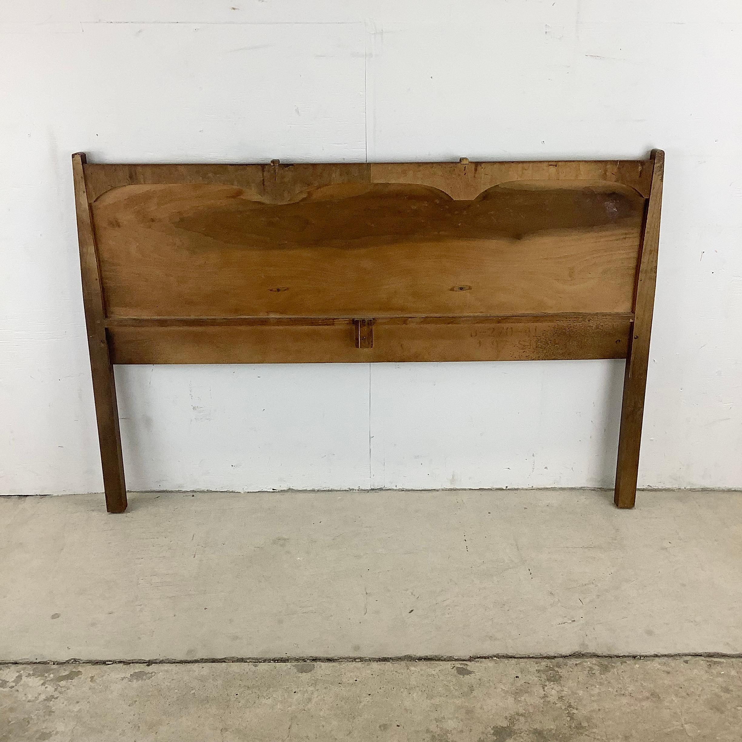 Mid-Century Walnut Headboard- Full Size For Sale at 1stDibs