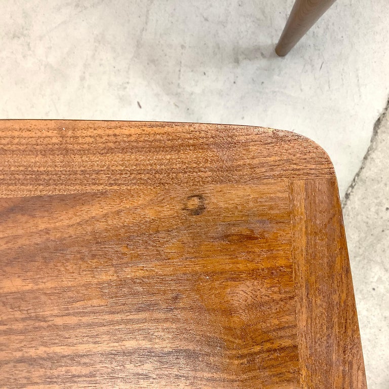 Midcentury Walnut Lamp Tables by Lane, a Pair For Sale at 1stDibs
