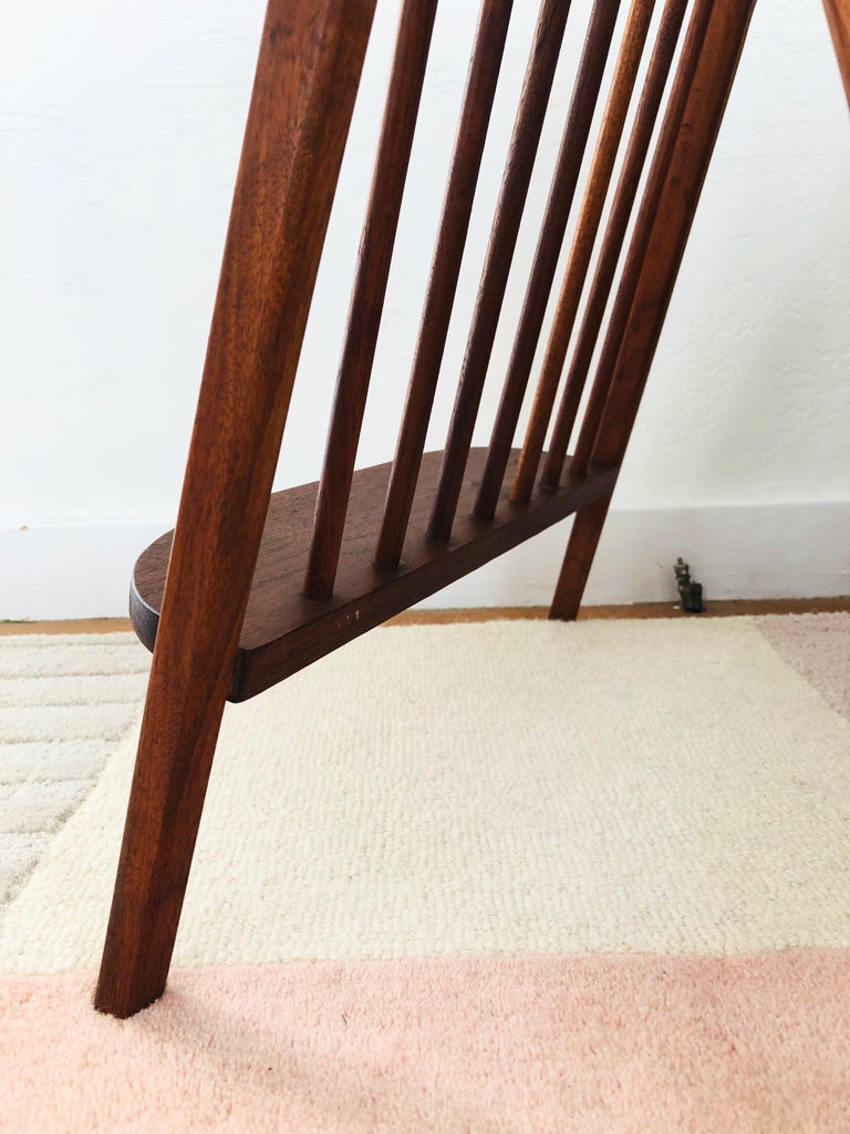 Mid-Century Walnut Magazine Rack by Arthur Umanoff at 1stDibs