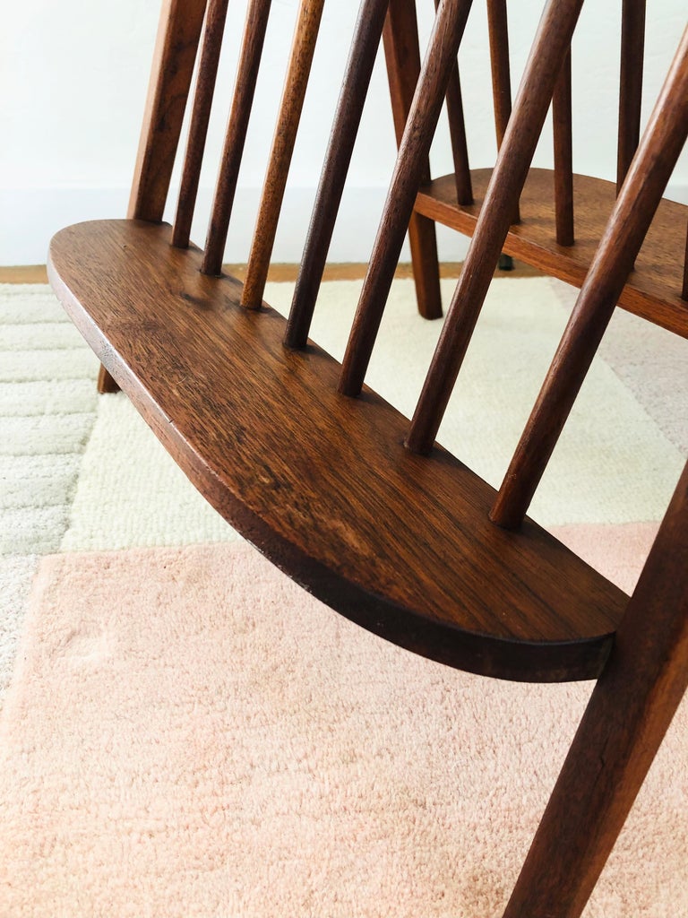 Mid-Century Walnut Magazine Rack by Arthur Umanoff at 1stDibs
