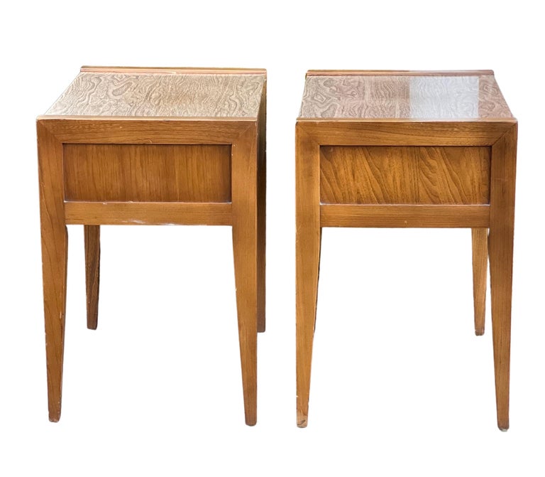 Mid Century Walnut Nightstands by Basic Witz For Sale at 1stDibs