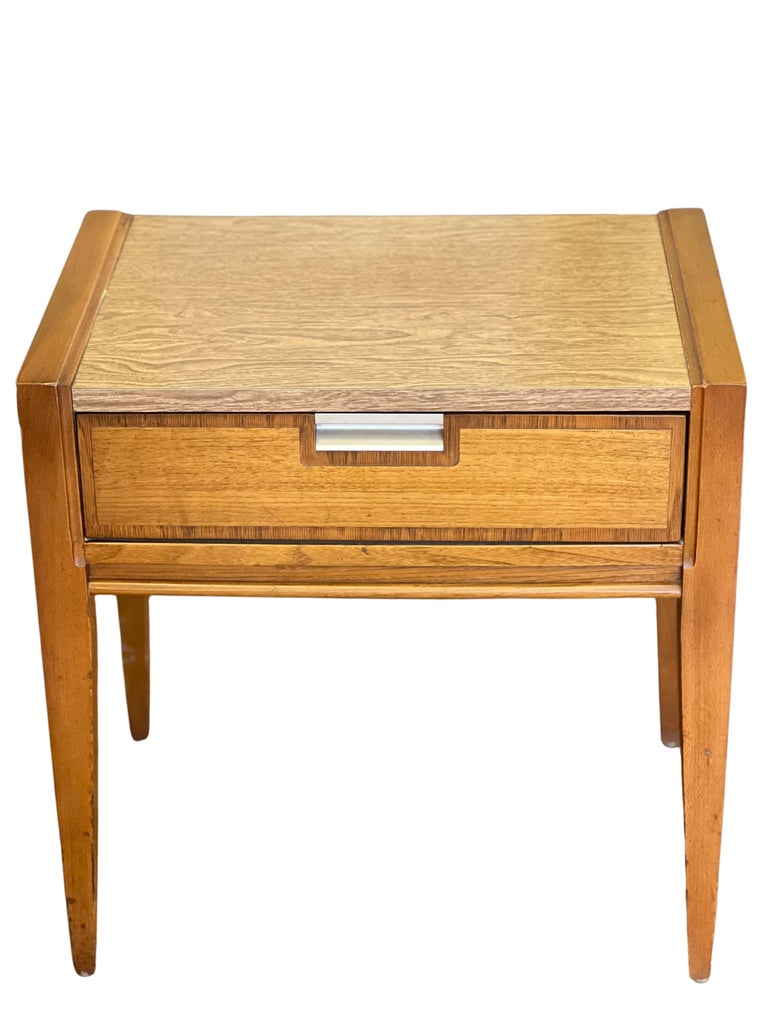Mid Century Walnut Nightstands by Basic Witz For Sale at 1stDibs