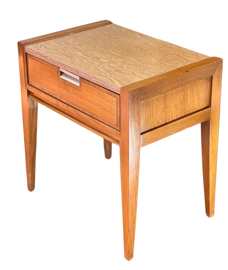 Mid Century Walnut Nightstands by Basic Witz For Sale at 1stDibs