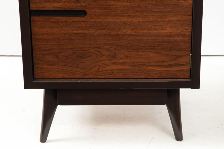 Midcentury Walnut Nightstands at 1stDibs