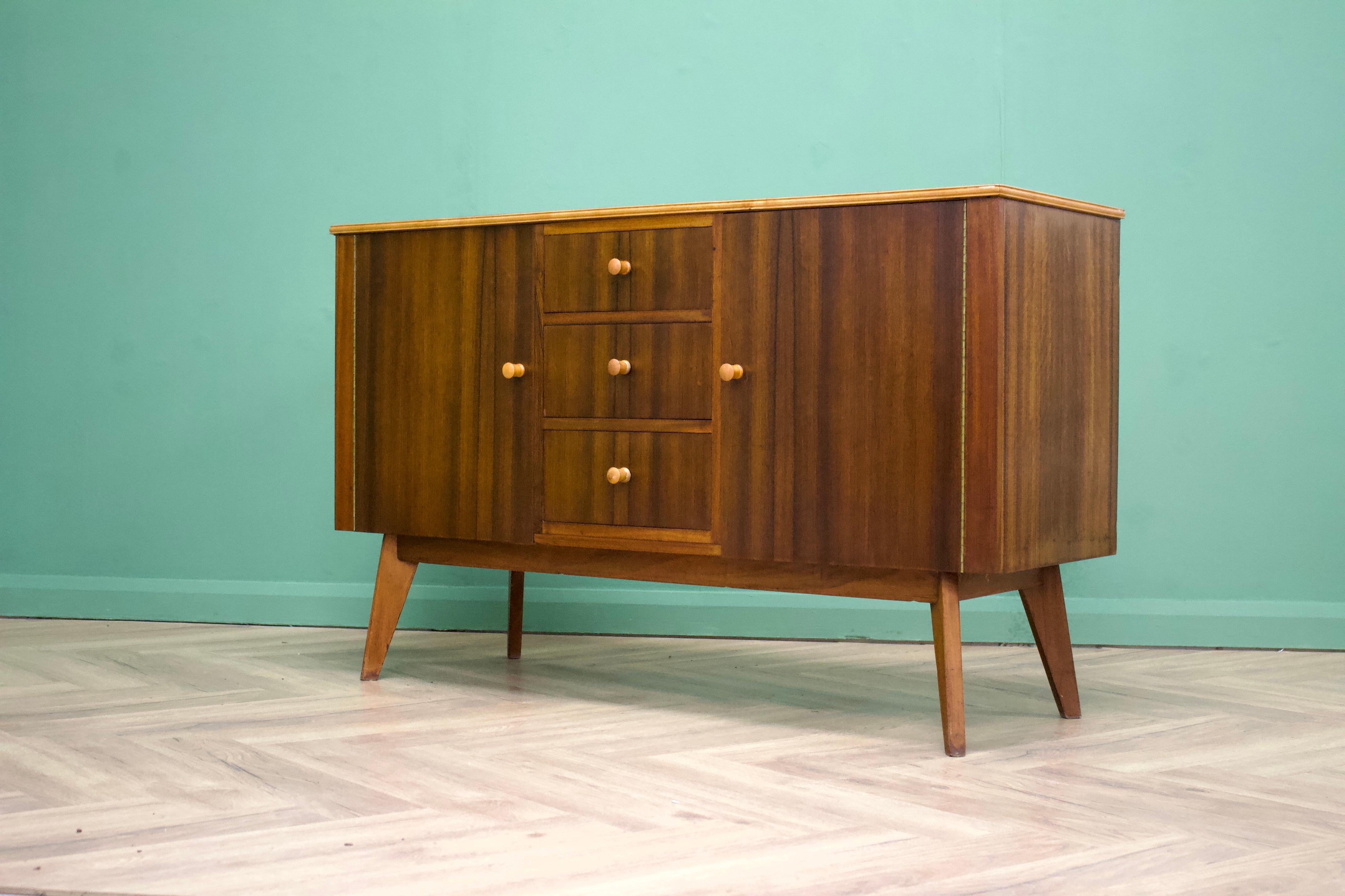 Mid-Century Walnut Sideboard from Morris of Glasgow, 1950s For Sale at ...