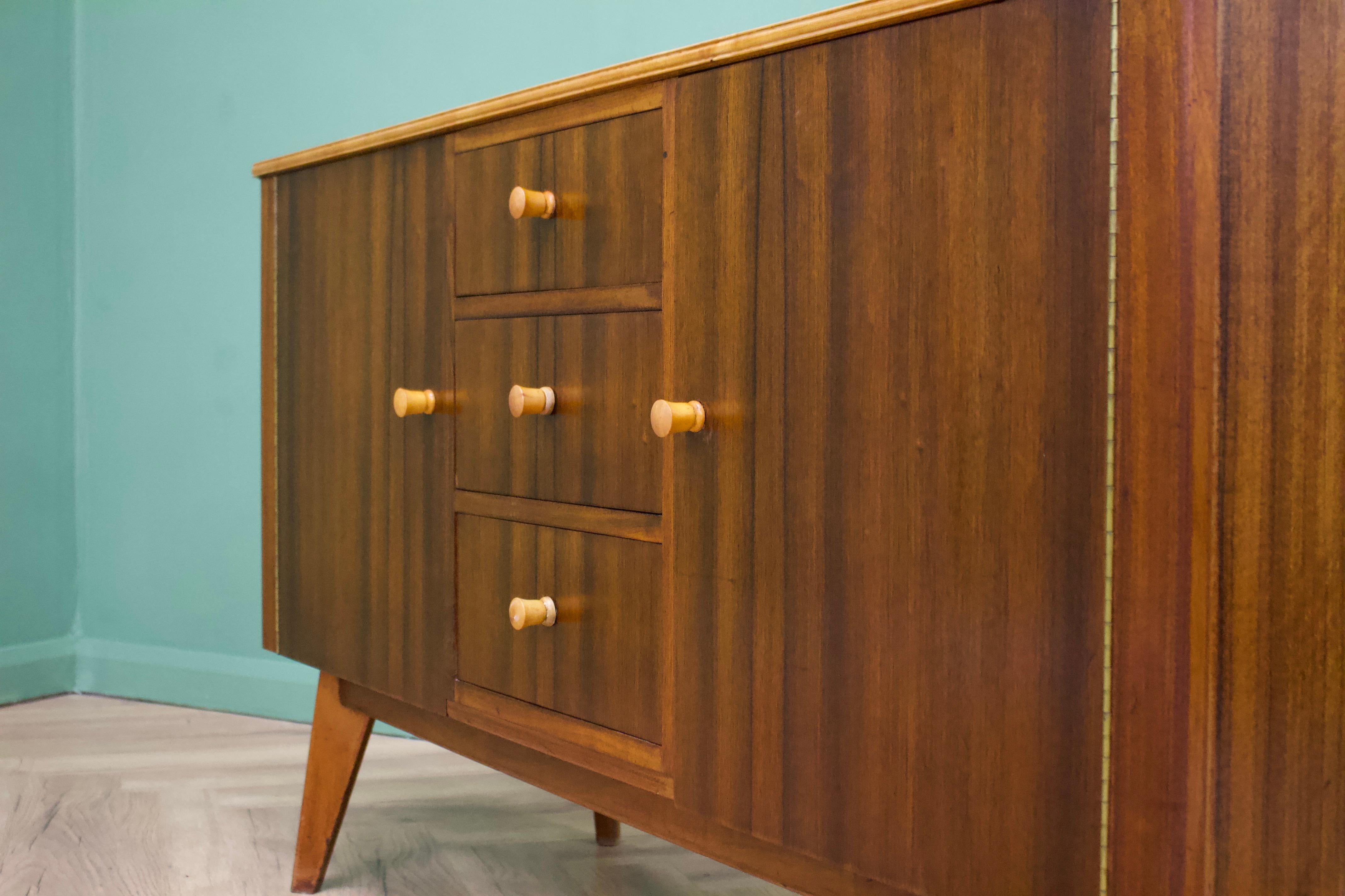 Mid-Century Walnut Sideboard from Morris of Glasgow, 1950s For Sale at ...