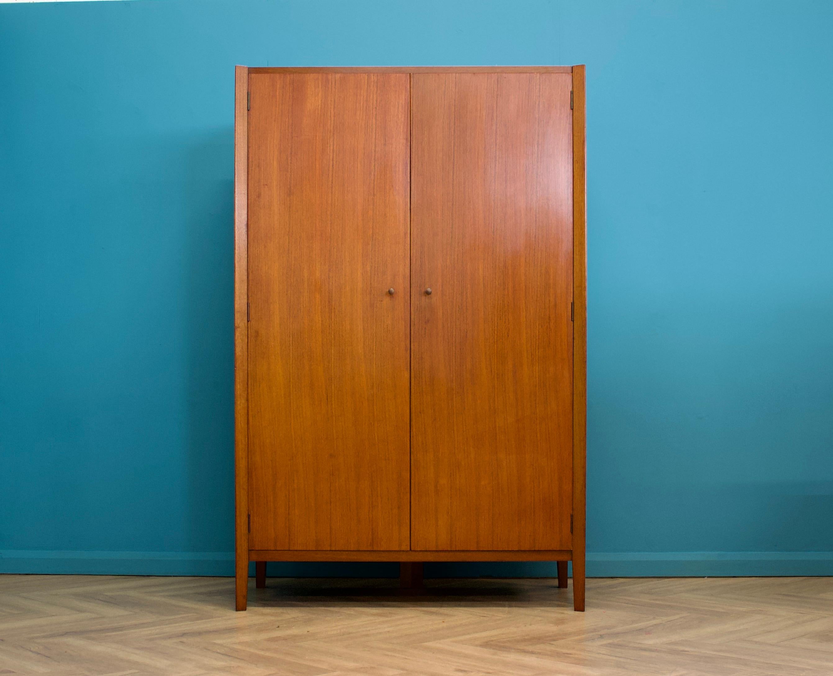 Mid-Century Wardrobe in Teak from Gordon Russell, 1960s For Sale at 1stDibs