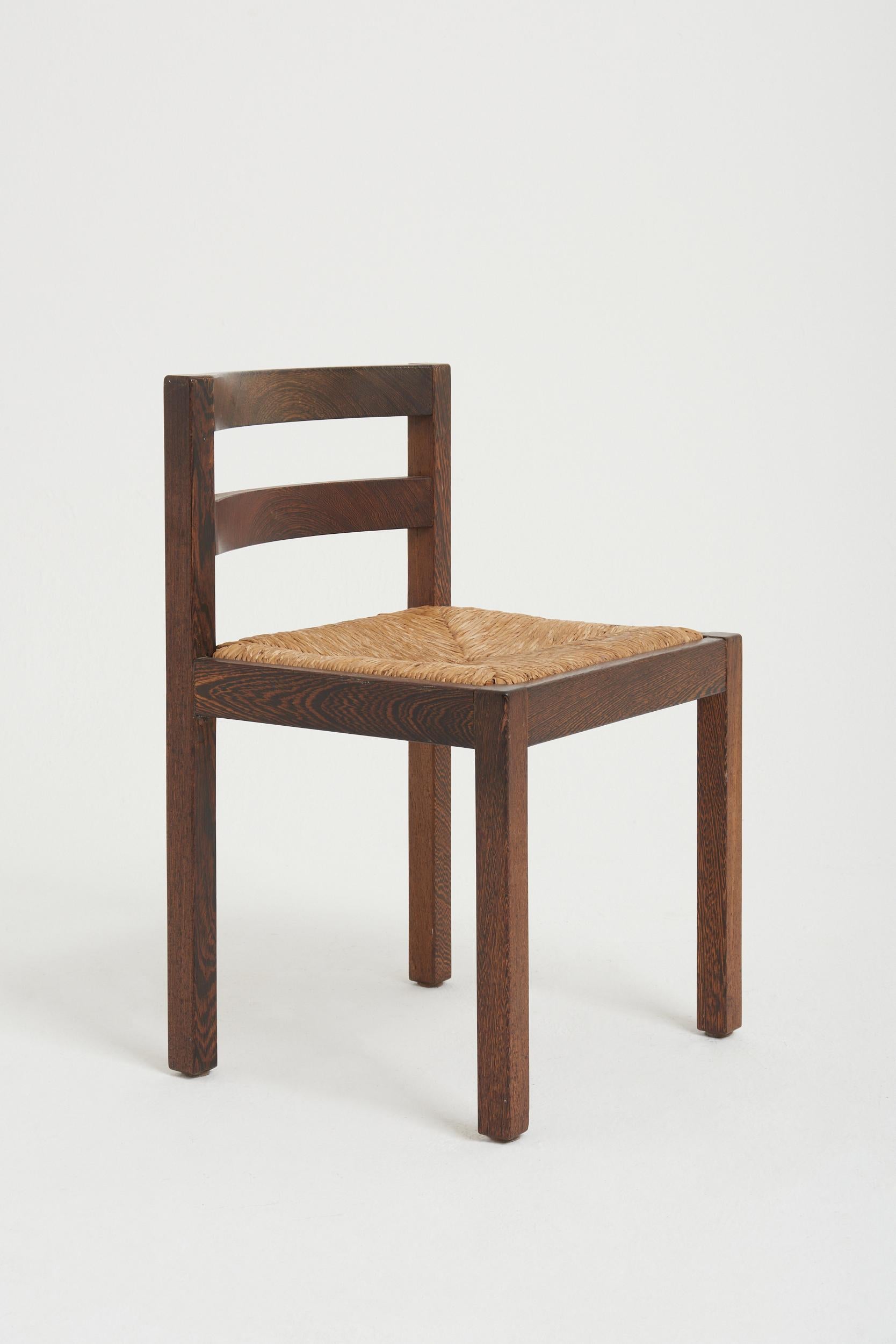 Midcentury Wenge Dining Table and Chairs at 1stDibs