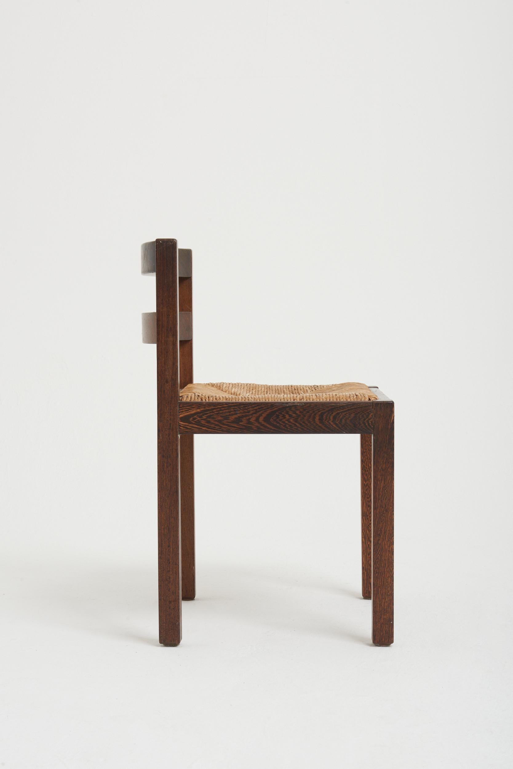 Midcentury Wenge Dining Table and Chairs at 1stDibs