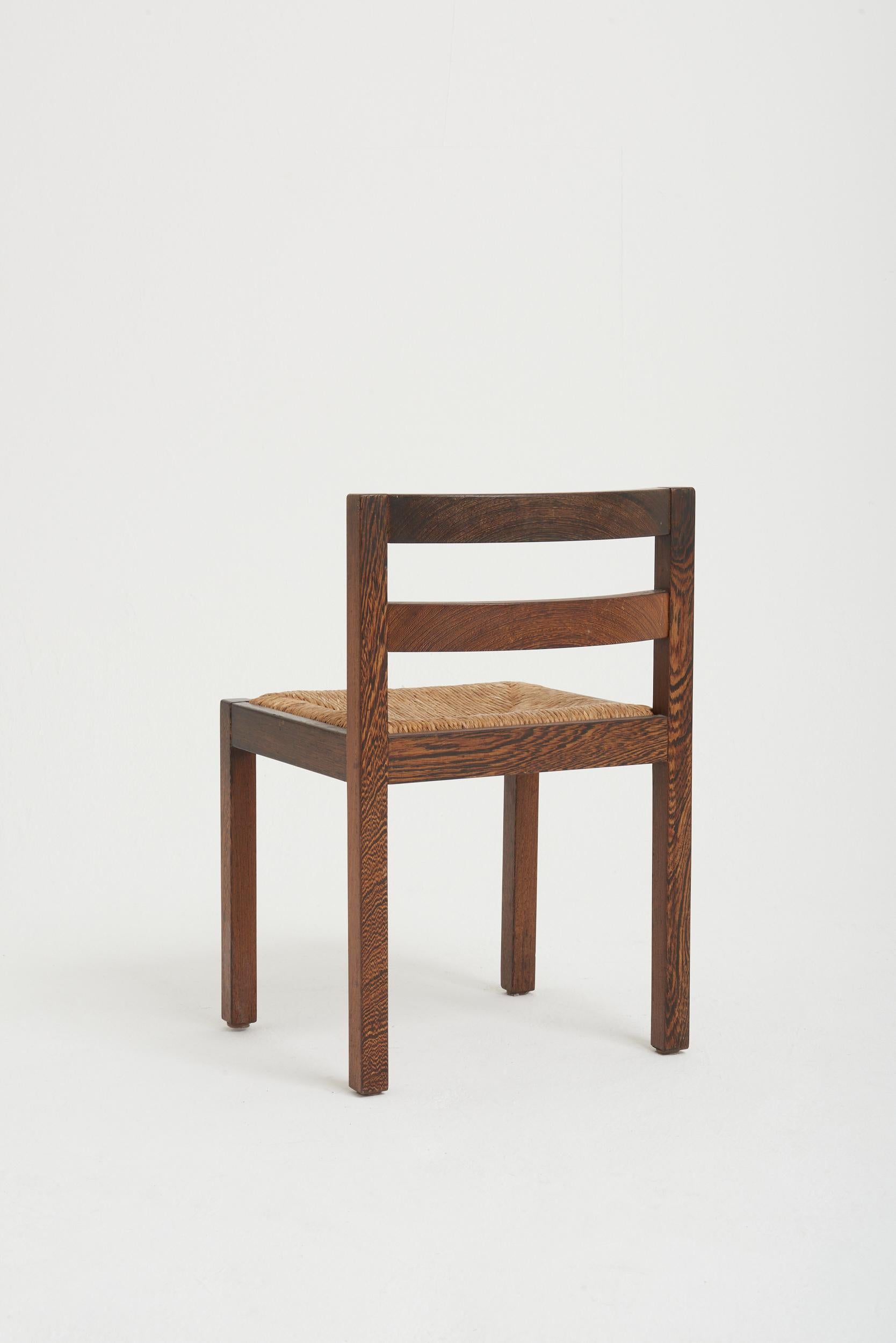 Midcentury Wenge Dining Table and Chairs at 1stDibs
