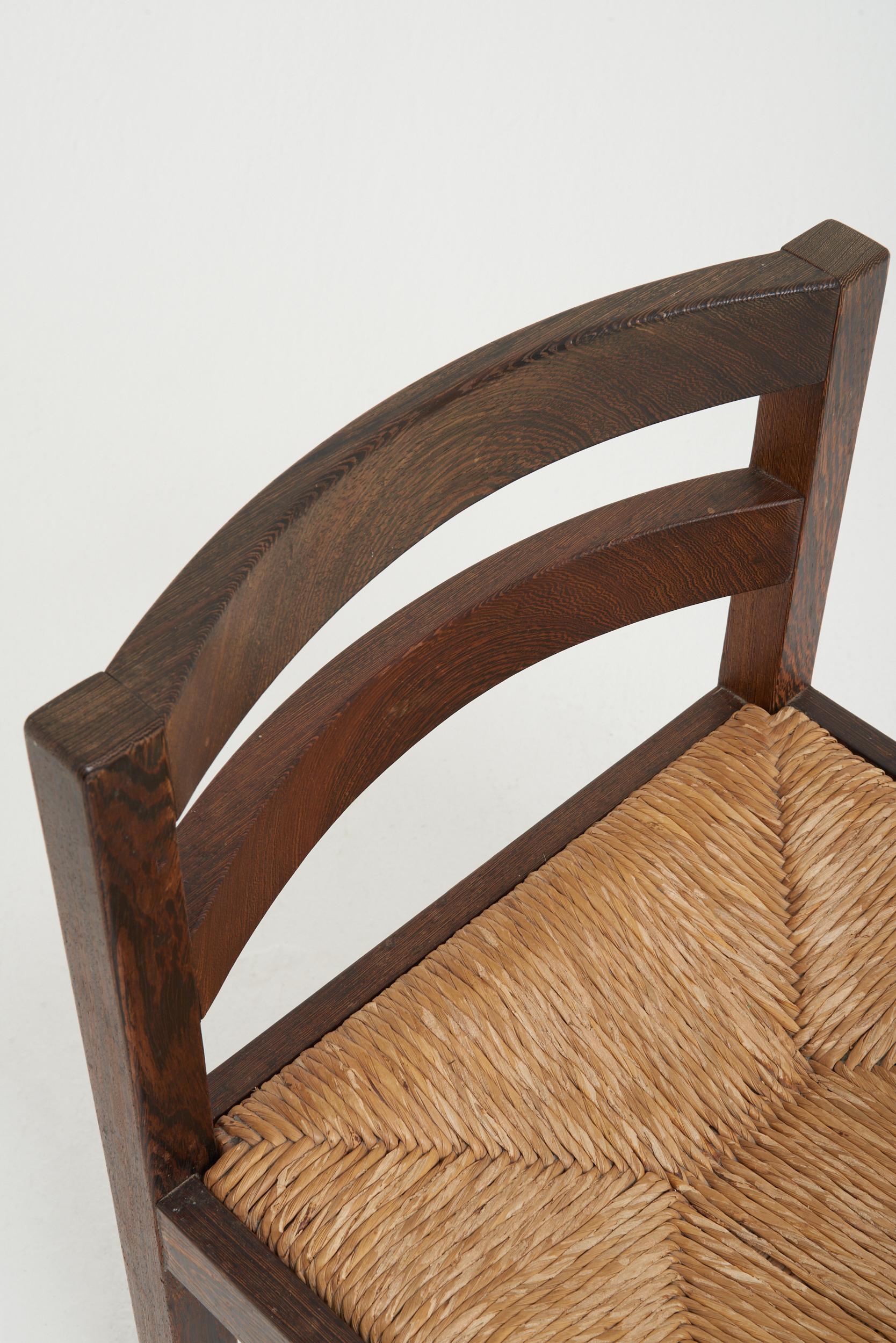 Midcentury Wenge Dining Table and Chairs at 1stDibs