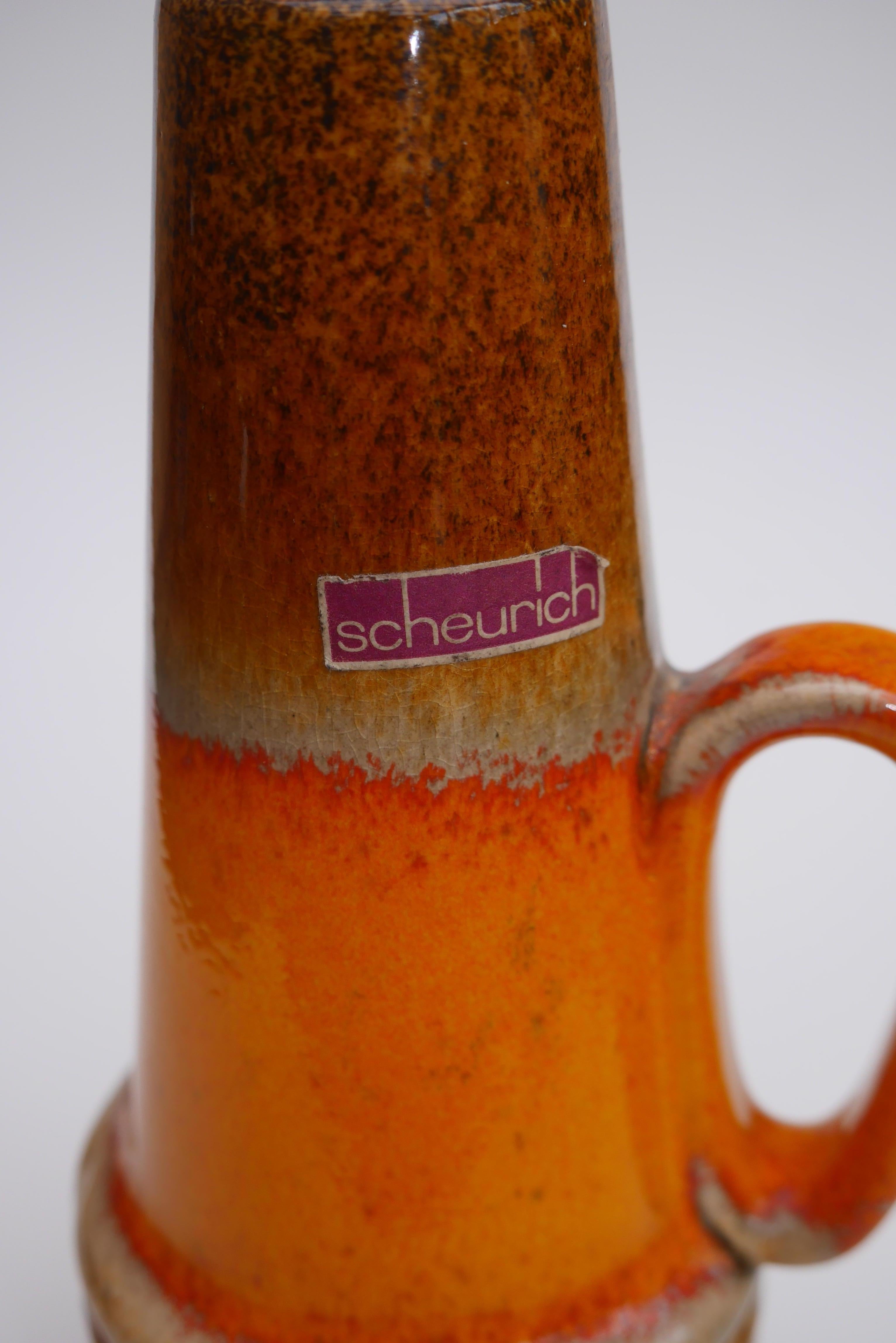 Mid-Century, West German, Scheurich Vase For Sale at 1stDibs