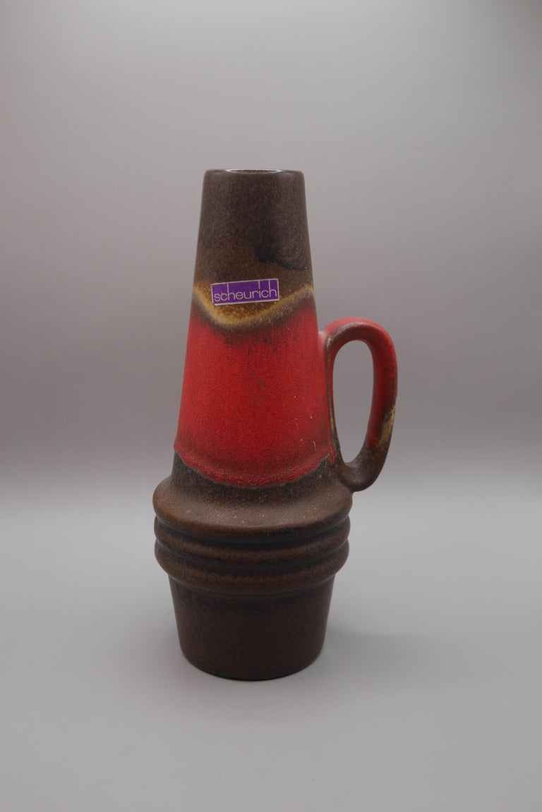 Mid-Century, West German, Scheurich Vase For Sale at 1stDibs
