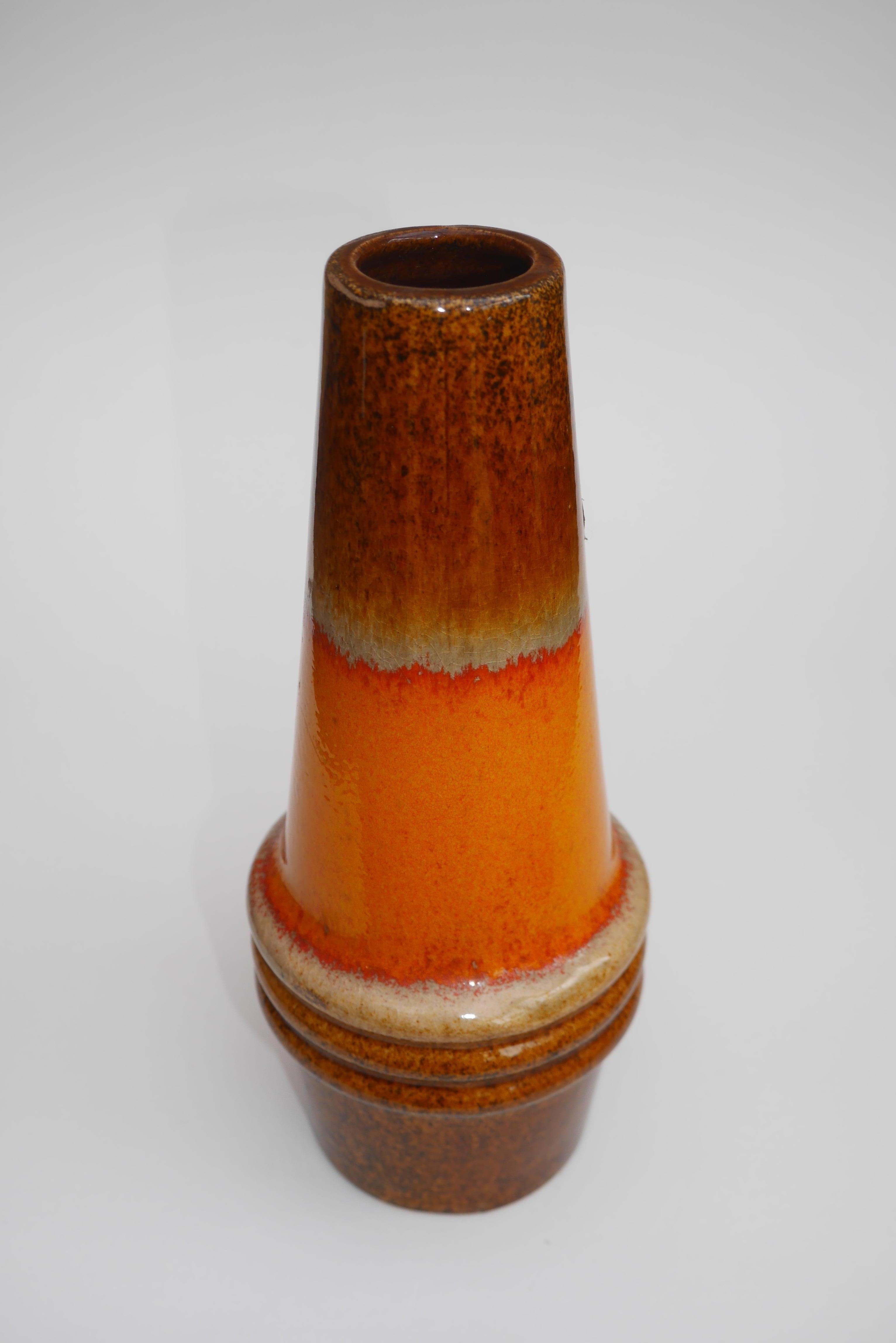 Mid-Century, West German, Scheurich Vase For Sale at 1stDibs
