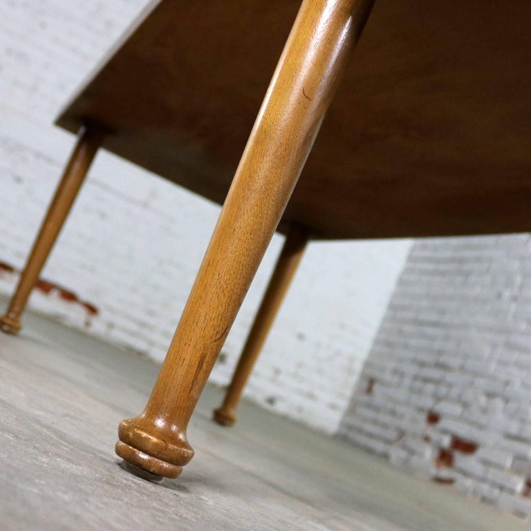 Midcentury Western Ranch Oak Style Plank Coffee Table with Bow Tie ...