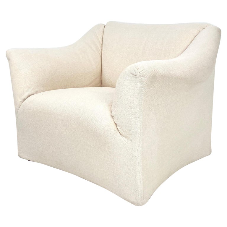 Mid Century White Club Lounge Chair by Mario Bellini Model 685 ...