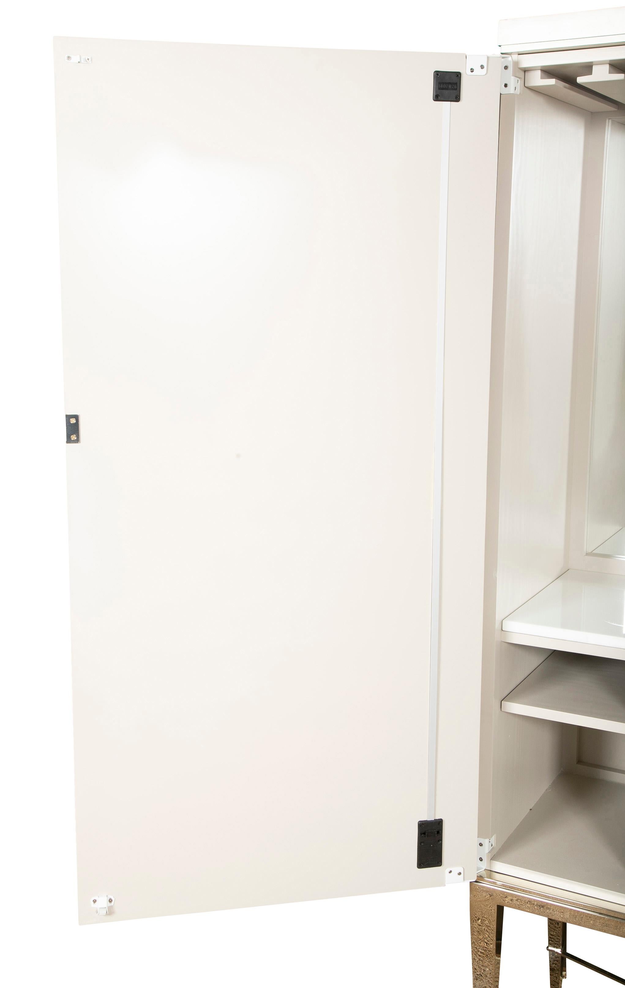 Midcentury White Lacquered Bar Cabinet at 1stDibs | white lacquer bar ...