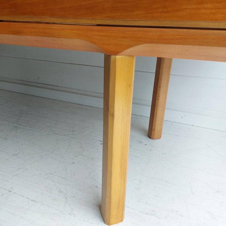 Midcentury White and Newtonteak and Beech Dressing Table Triptych ...